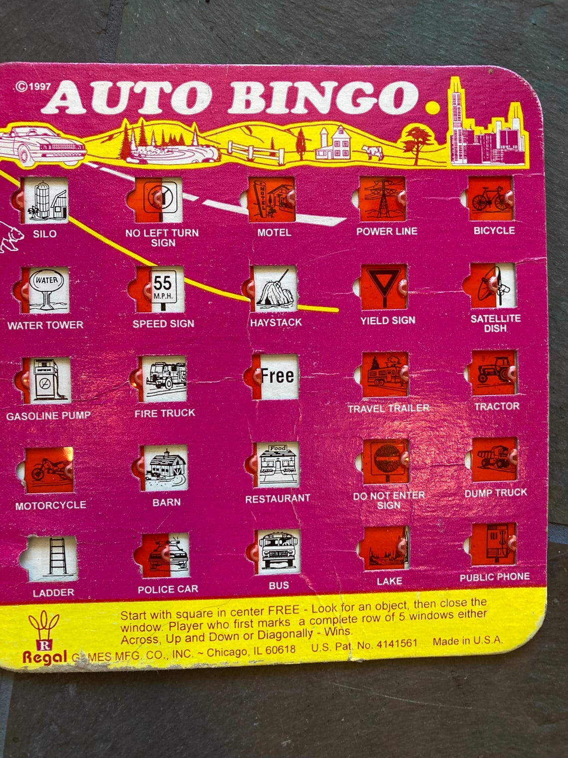 Retro Vintage Auto and Interstate Highway Bingo Cards From 1997 - Etsy