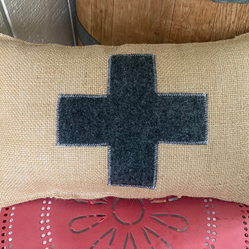 Cross Pillow - Etsy