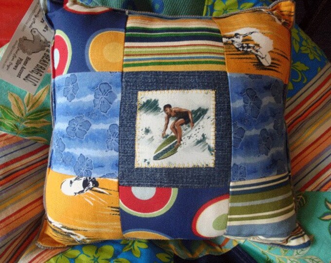 Surfer Beach House Pillow - Etsy