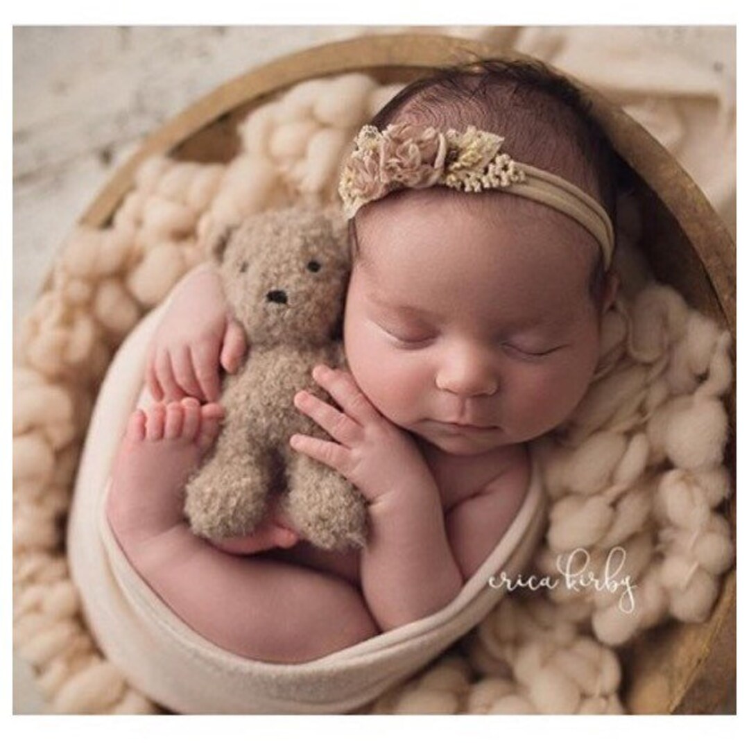Hand Knitted Little Teddy Bear - Etsy