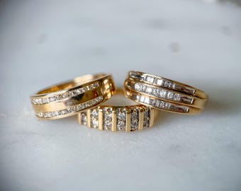 Vintage Stackable Rings - Etsy