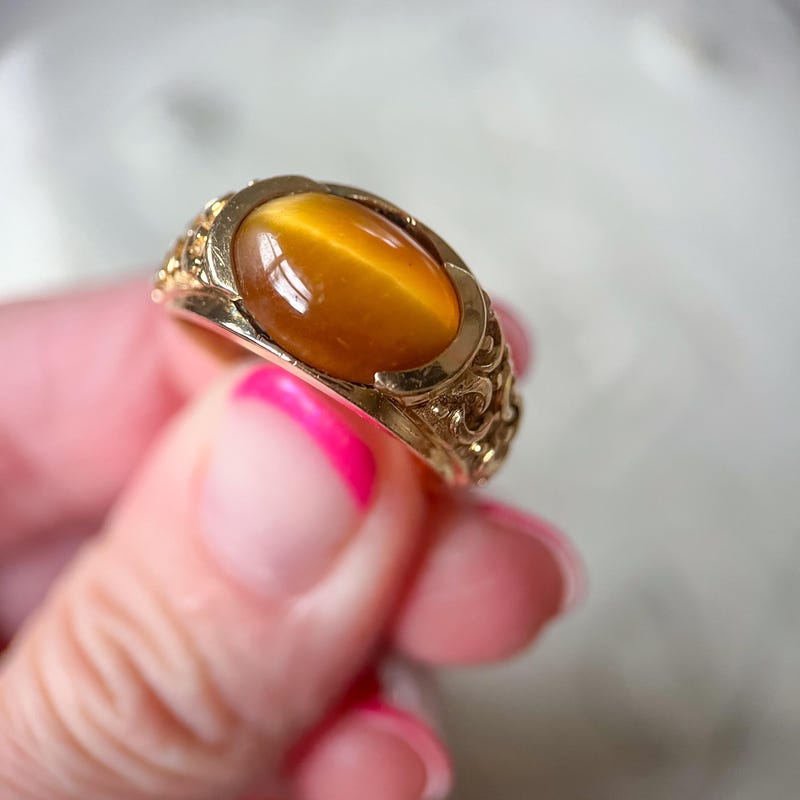 Antique Tiger Eye - Etsy