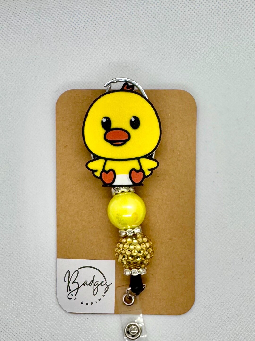 Chicken Badge Reel Funny Badge Reel Badge Holder Office ID Holder ...