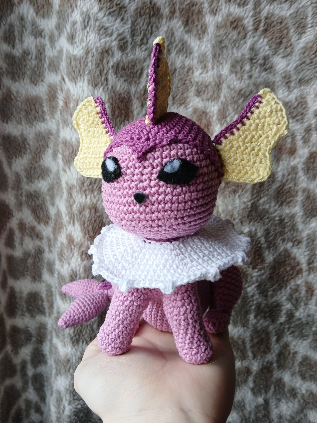 Crochet Shiny Vaporeon Cute Pokemon Eveelution Detailed Plush Amigurumi ...