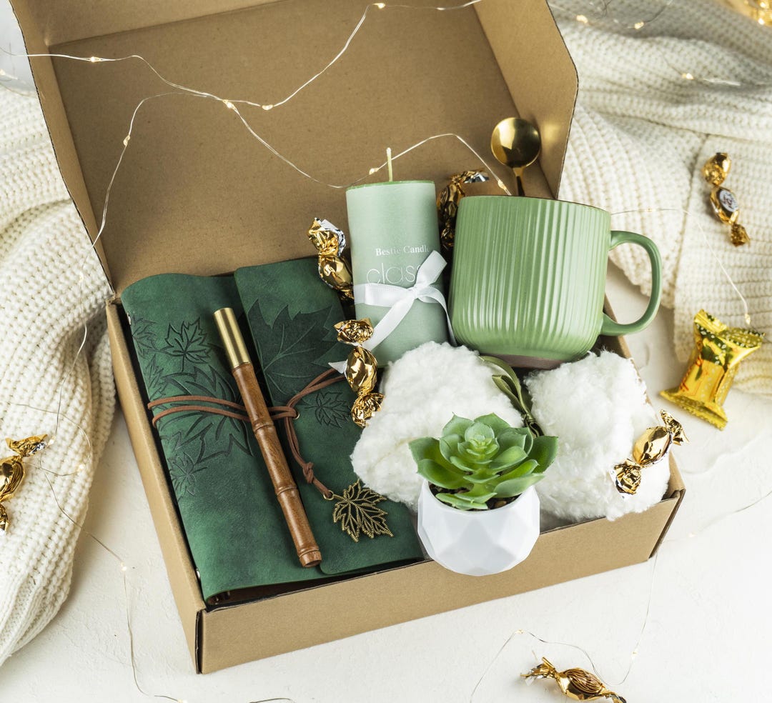 Mom Gift Set, Plant Gift Box, Hygee Gift Box, Thinking of You Box, Cozy ...