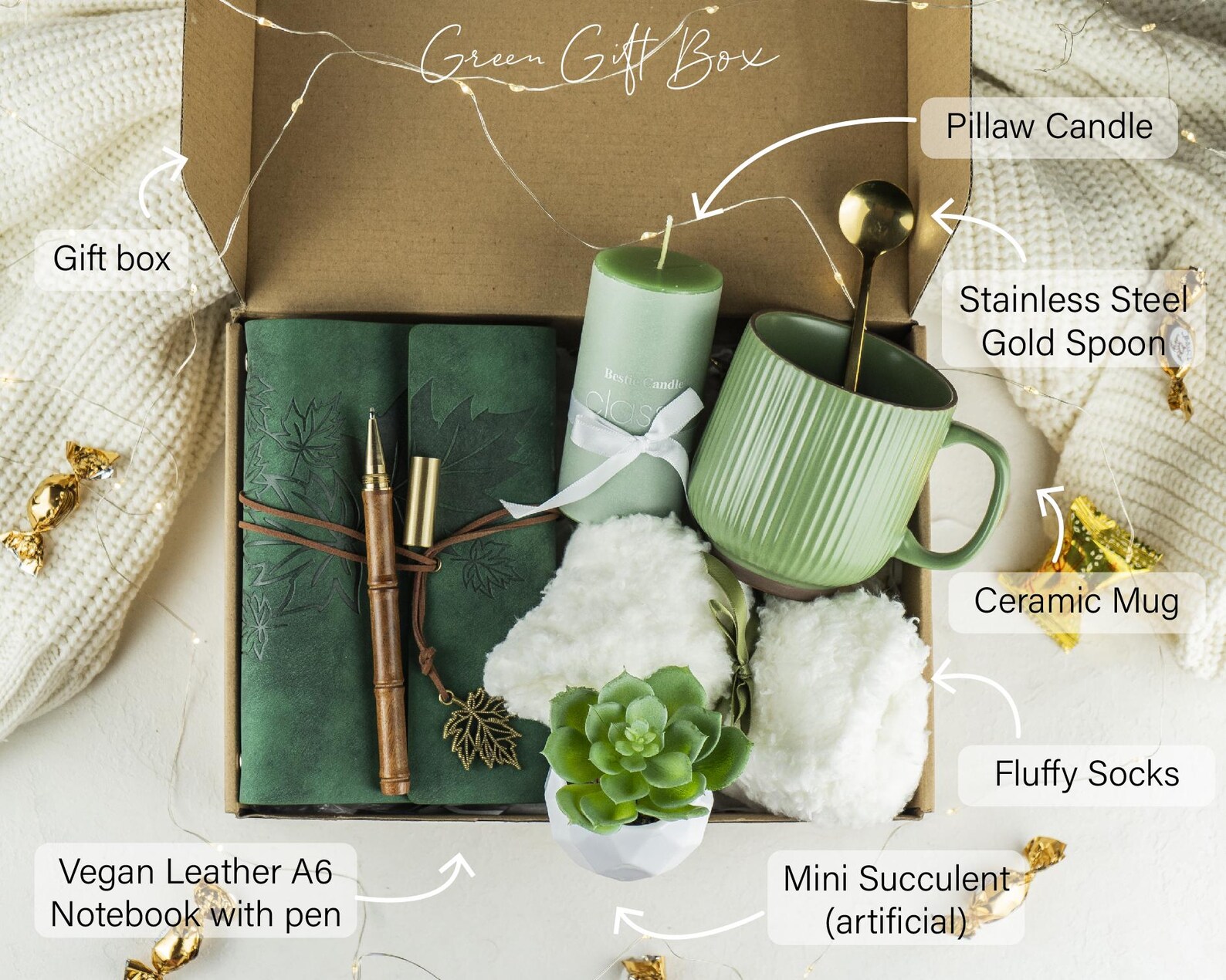 Get Well Soon, Hugs in a Box for Her, Sending Healing Vibe Gift Box for ...