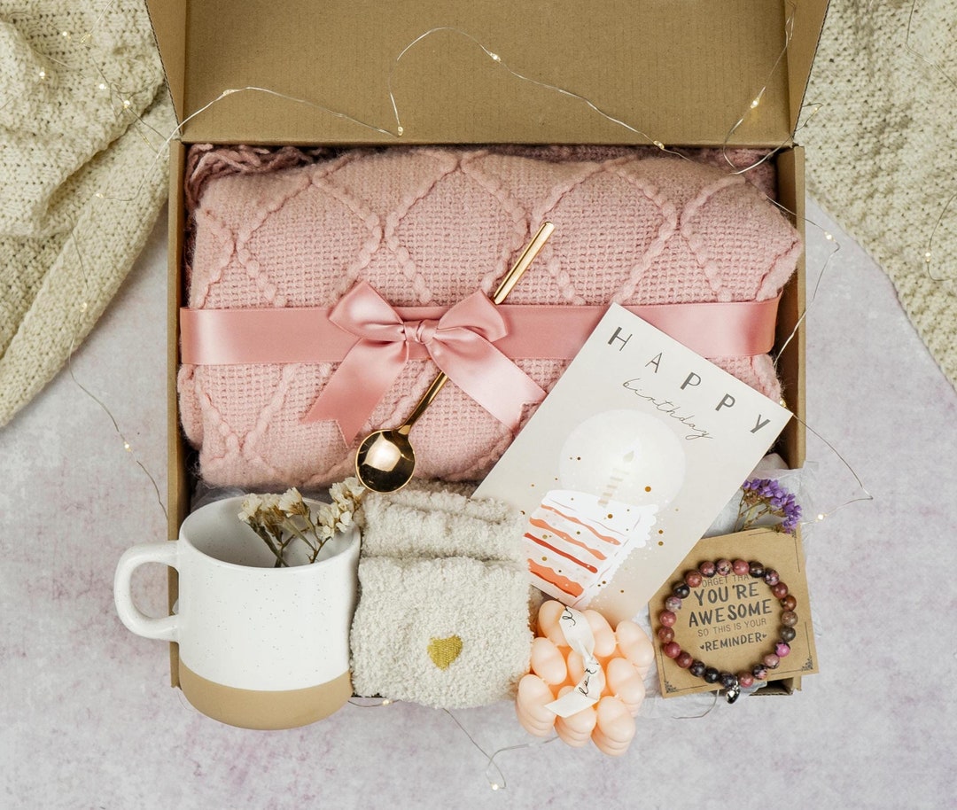 Relaxation Gift Box, Hug in A Box, Self Care Gift Basket for Her ...