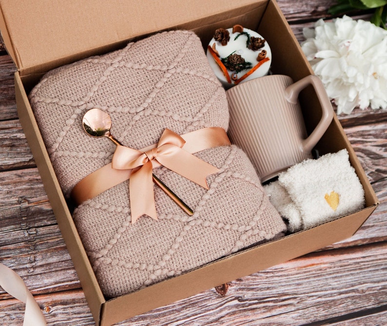 Get Well Hygge Gift Box for Her, Comfort Gift Basket, Self Care Gift ...