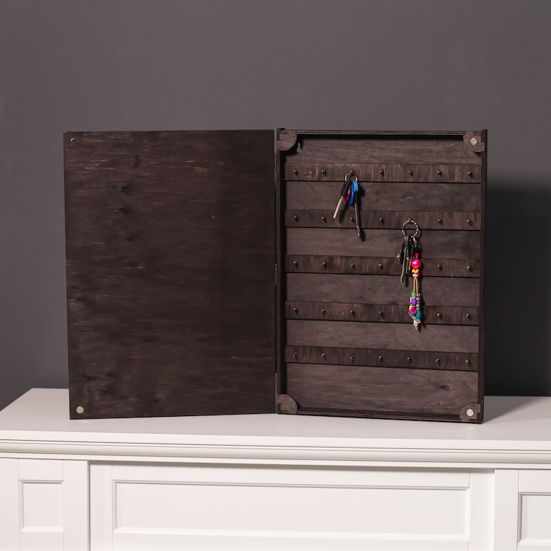 Wooden Key Wall Holder - Etsy