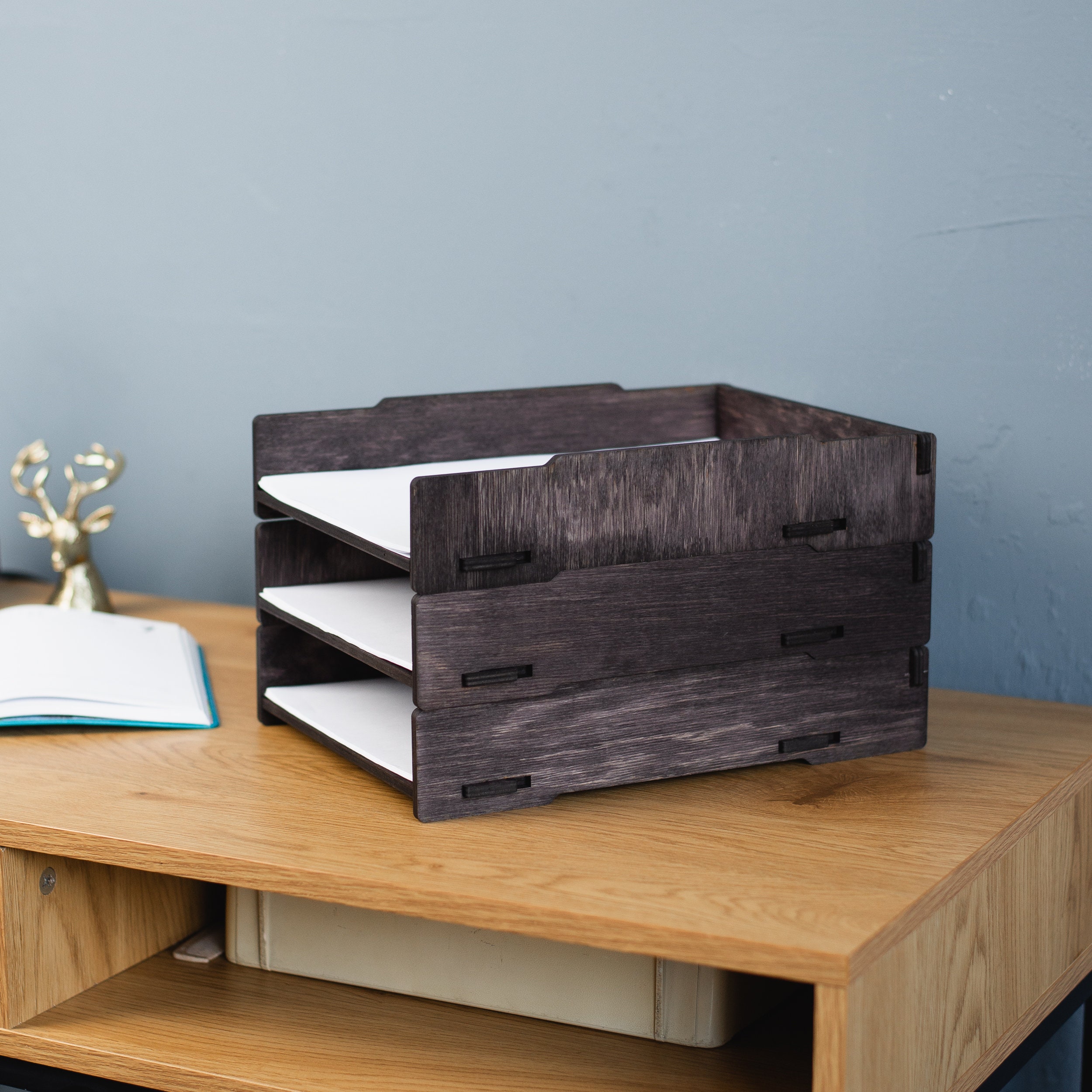 Paper Tray Desk Organizer, Office Desk Organizer, Letter Tray for Desk ...