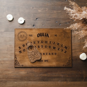 Wooden Ouija Board With Planchette, Ouija Board Wood, Ouija Board ...