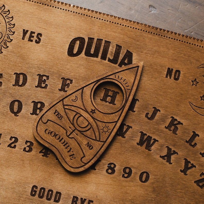 Ouija Board and Planchette, Spirit Board Wood, Spirit Boards Handmade ...