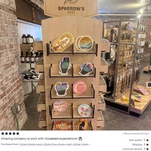 Sticker Display Stand, Sticker Floor Display Retail, Sticker Holder ...