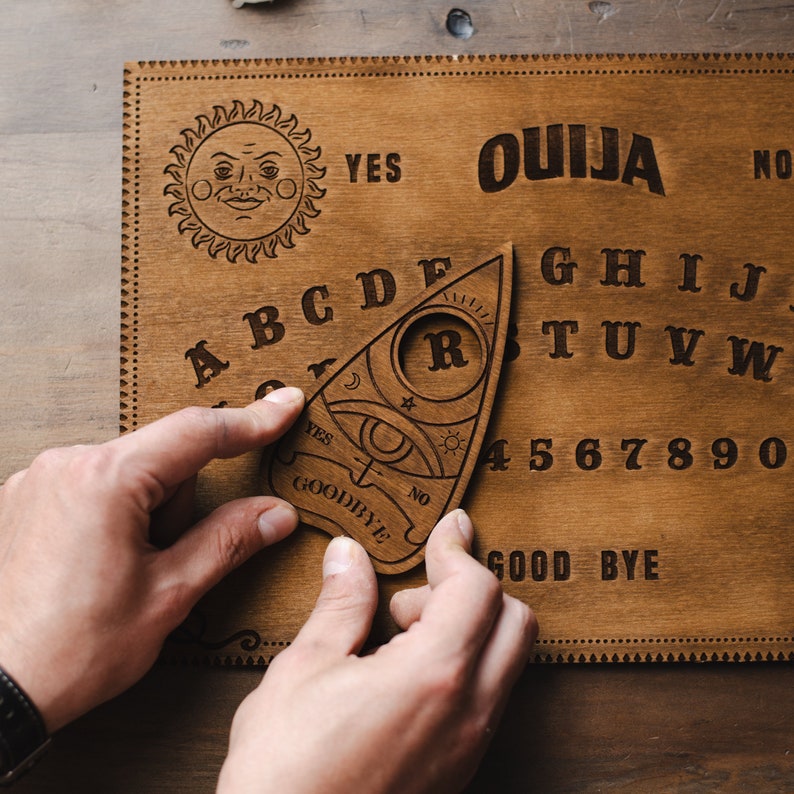 Ouija Board and Planchette, Spirit Board Wood, Spirit Boards Handmade ...