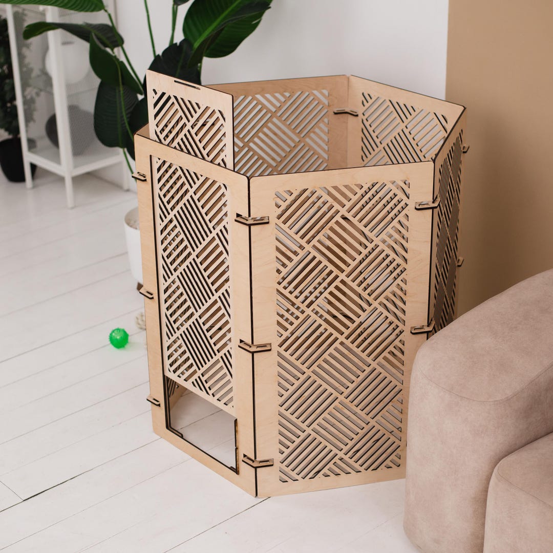 Large Dog Crate, Modern Dog Gate, Wooden Dog Playpen, Puppy Playpen ...