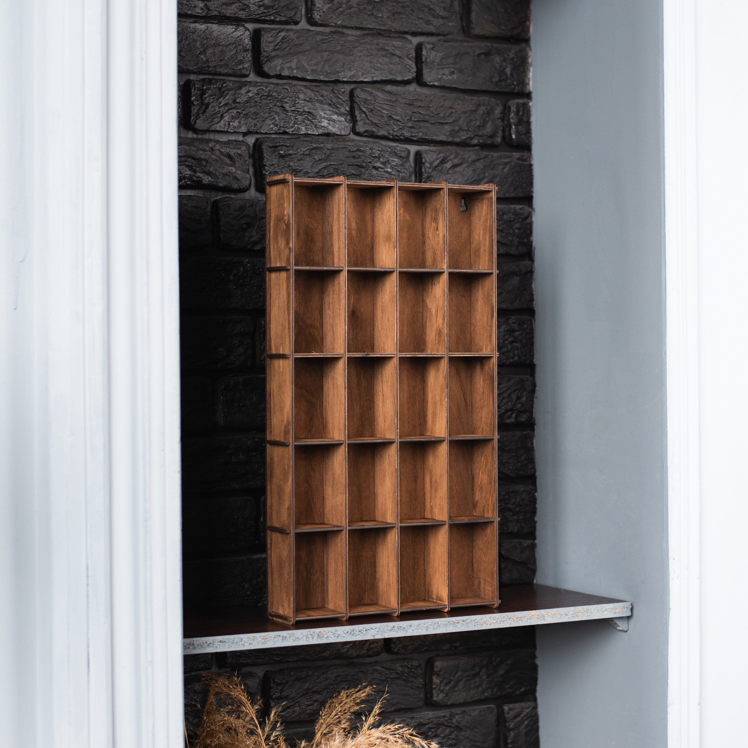 Shot Glass Display Cabinet, Wood Shot Glass Holder Wall, Shot Glass ...