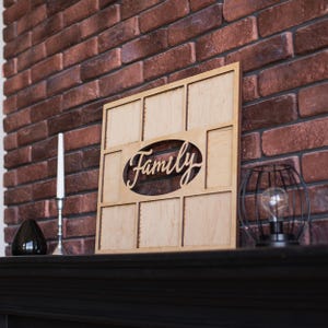 Custom Collage Picture Frame, Wood Collage Frame, Personalized Collage ...