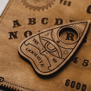 Wooden Ouija Board With Planchette, Ouija Board Wood, Ouija Board ...