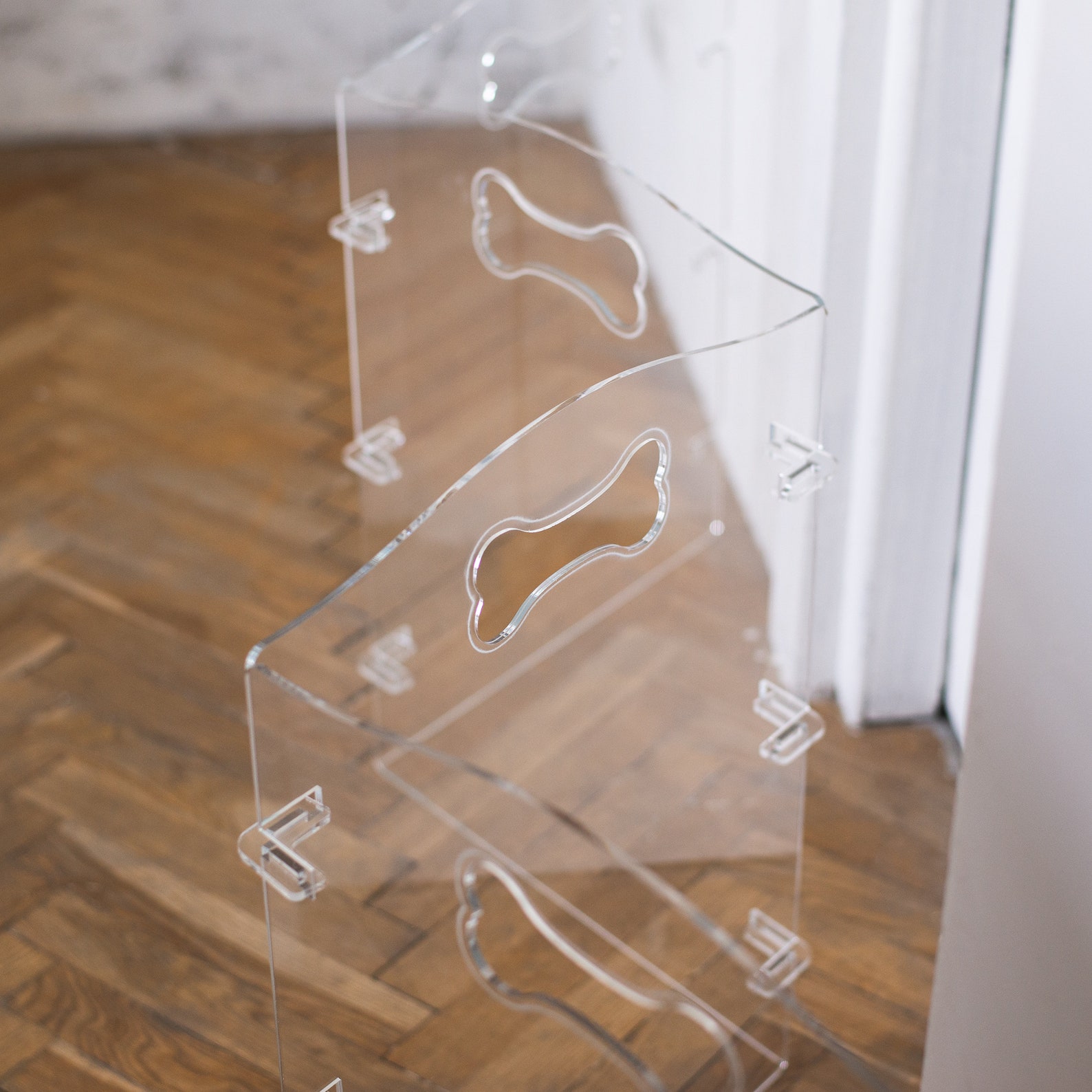 Acrylic Dog Gate, Dog Gate Indoor, Freestanding Dog Gate, Clear Dog ...