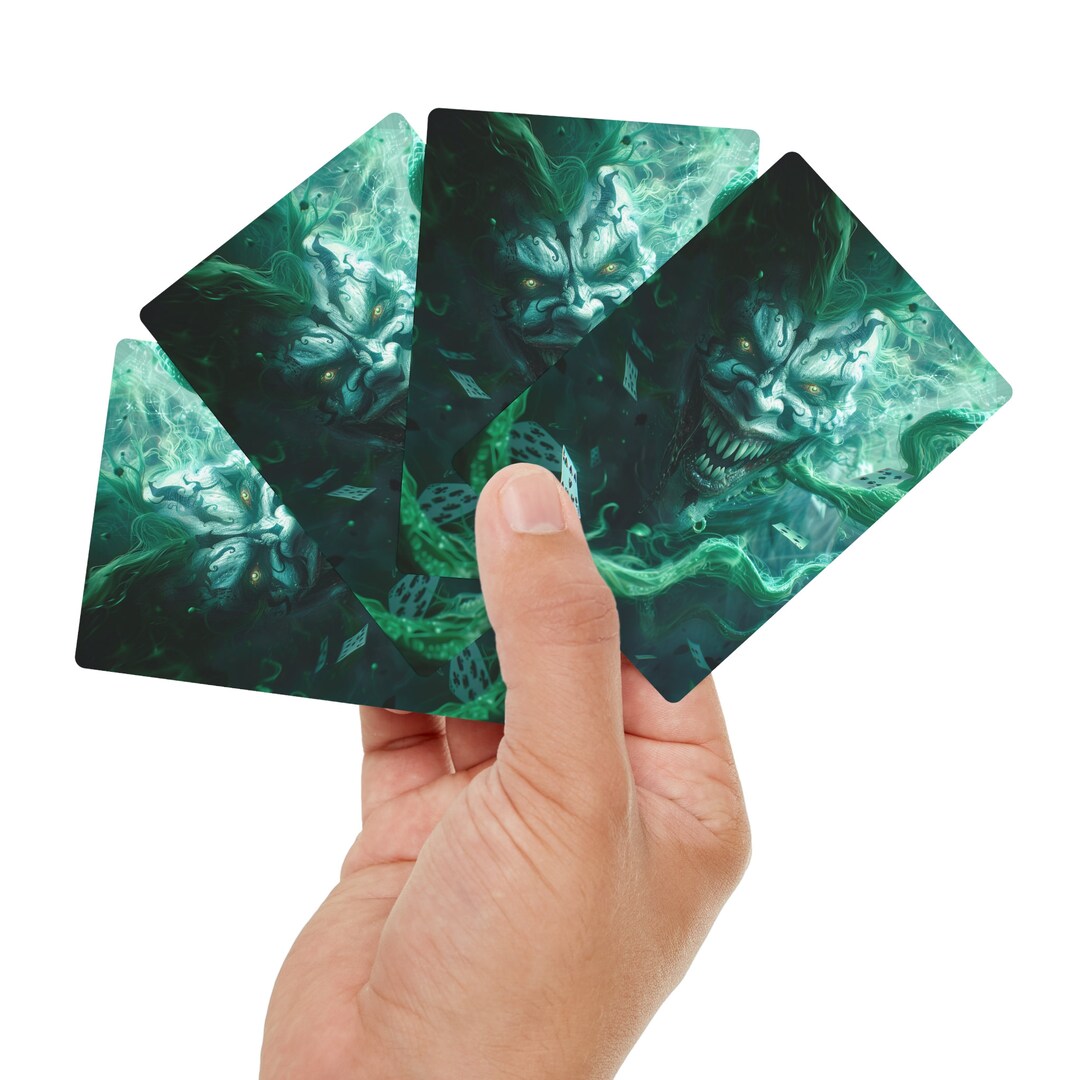 Unleash the Menace Deluxe Poker Cards With a Grin - Etsy