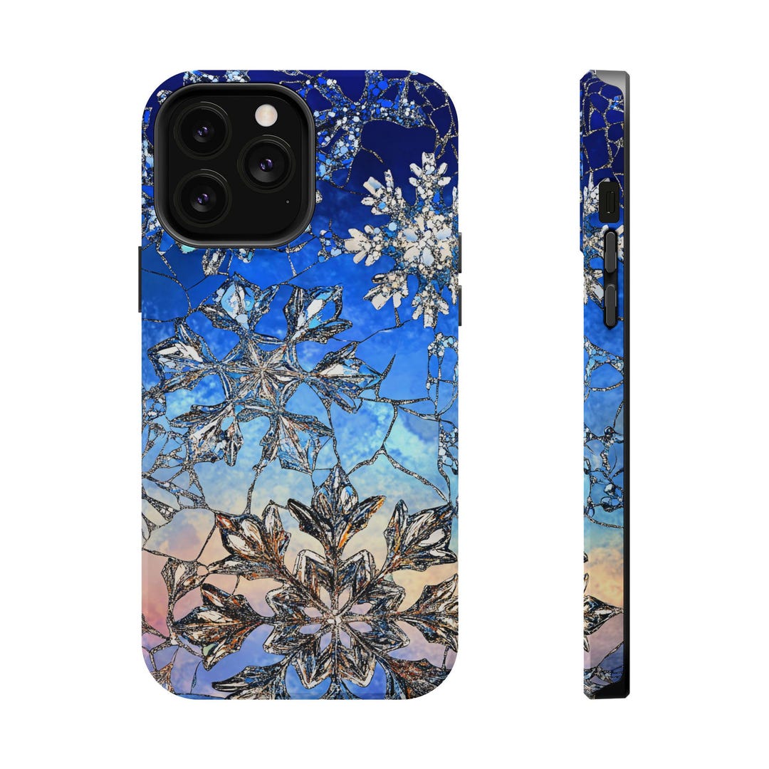 IPhone 16 15 14 13 Magsafe Case | Stained Glass Snowflake Magsafe ...