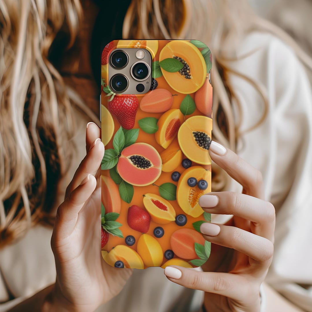 Funny Papaya Fruit Phone Case for iPhone and Samsung, Tropical Fruit ...