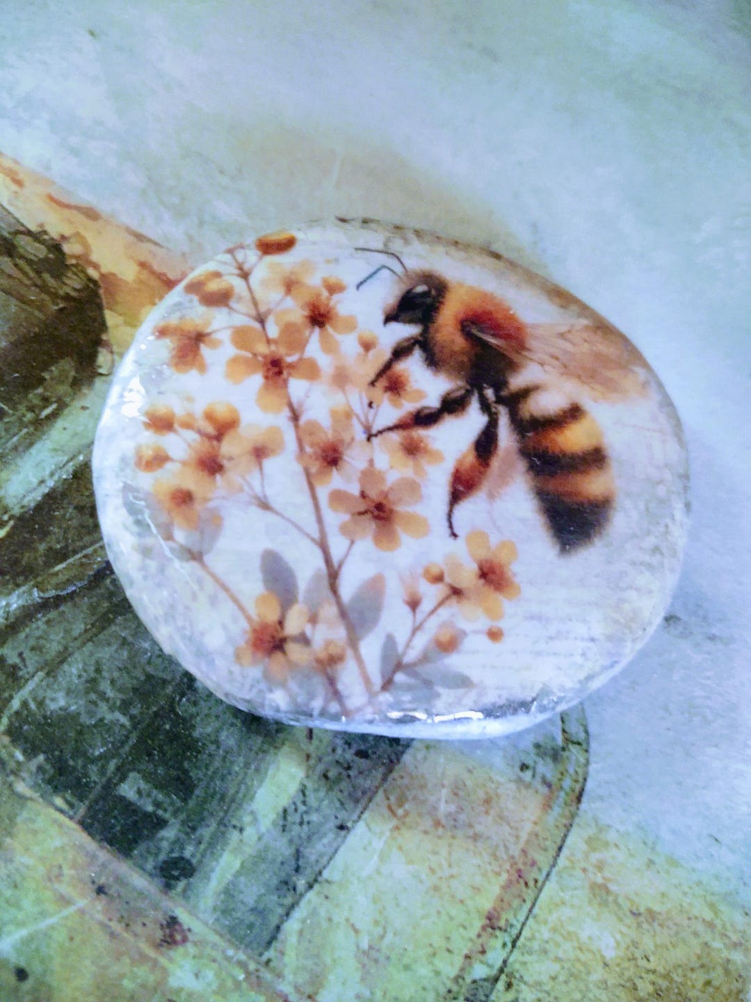 Bumble Bee Painted Rock, Bee Painted Rock, Ladybug Rocks, Get Well Gift ...