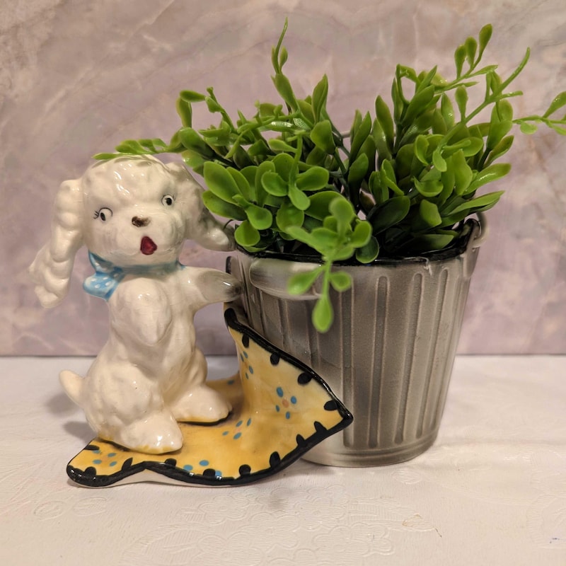 Vintage Poodle Planters - Etsy