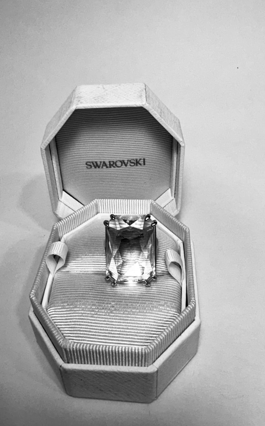 SWAROVSKI Large Crystal Ring. - Etsy