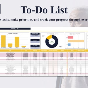 Stoic To-do List Planner : Google Sheets Spreadsheet Template Daily ...