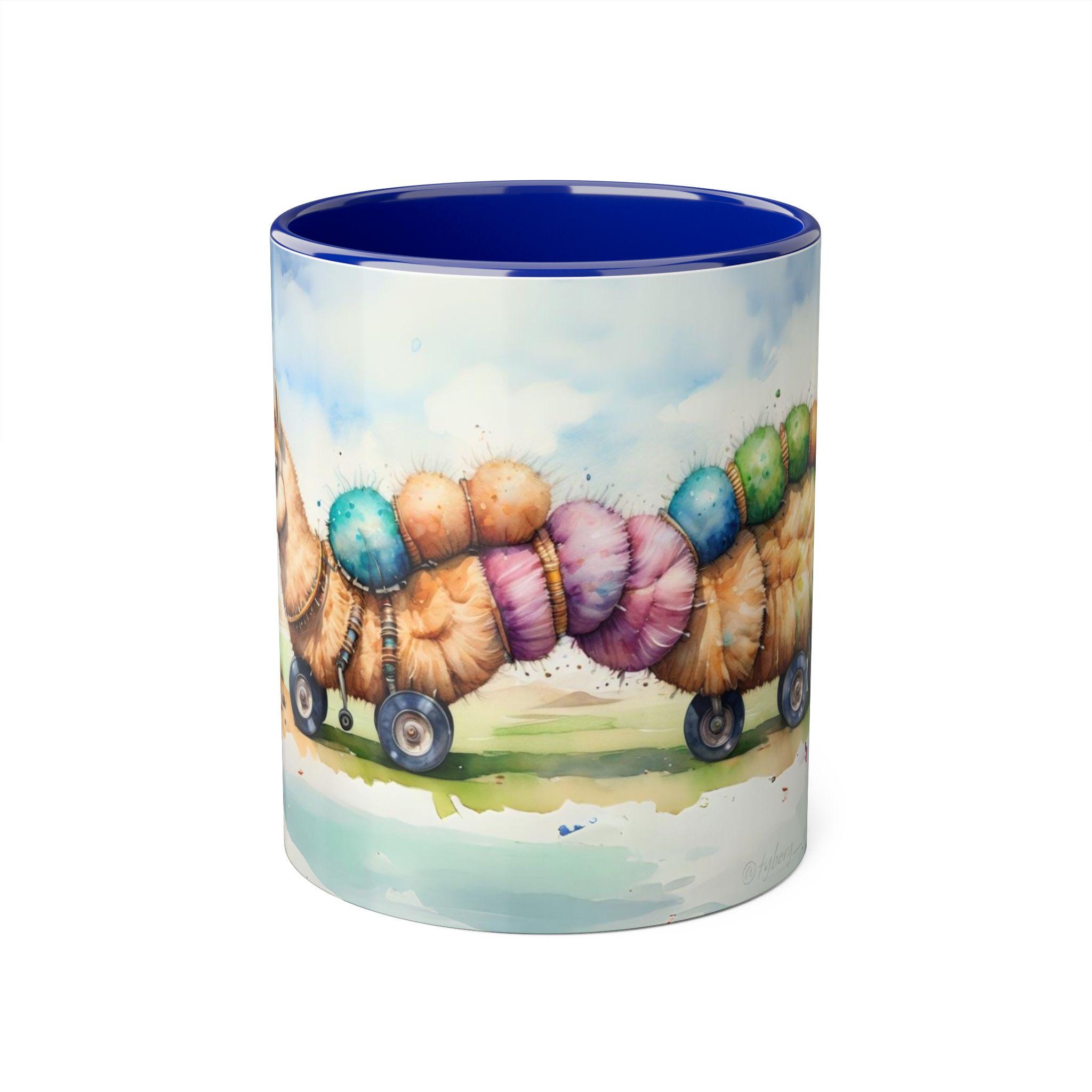 Caterpillar Alpaca Inspired Artistic Mug | Unique Design | Gift for ...