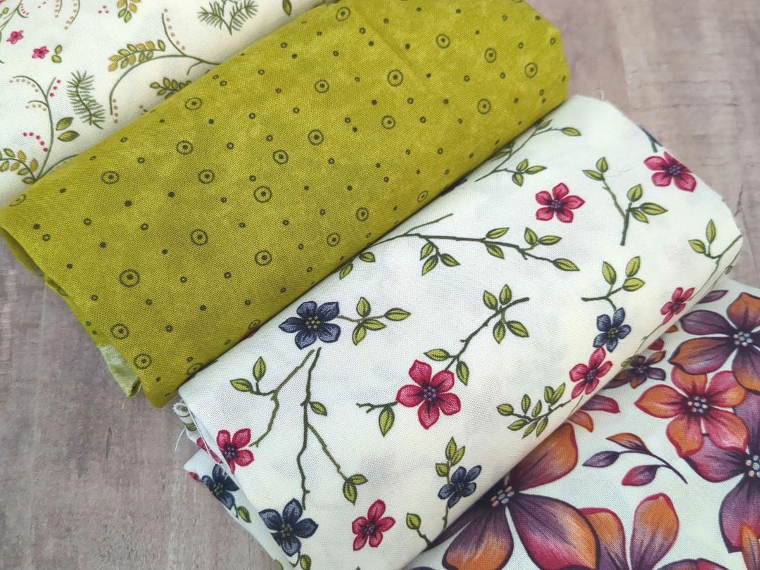 Moda Fabric Bundle, Fat Quarters and Fabric-by-the-yard for Quilting ...