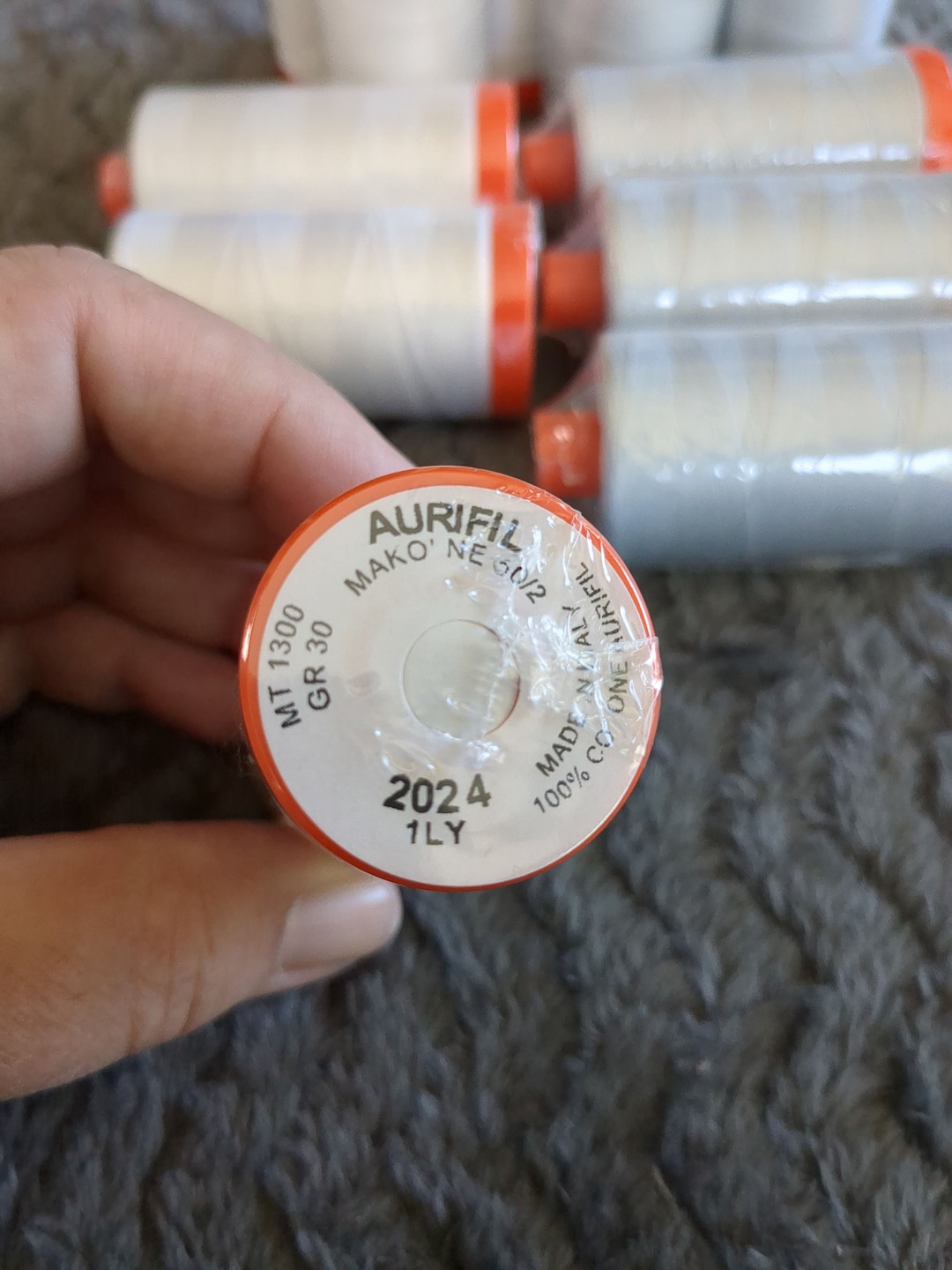 Aurifil Threads Bundle of 2, Premium Quality Cotton 50wt Thread for ...