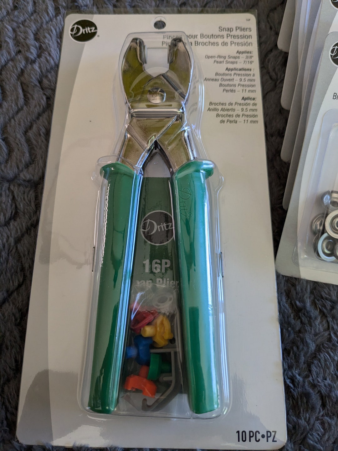 Snap Pliers Heavy Duty & Pearl Snaps Dritz High-quality Snap Fastening ...