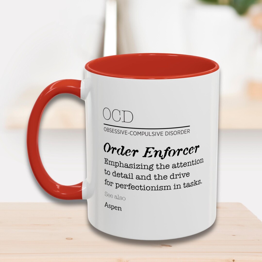 OCD Positive Mindset Custom Coffee Mug Personalized Gift for Obsessive ...