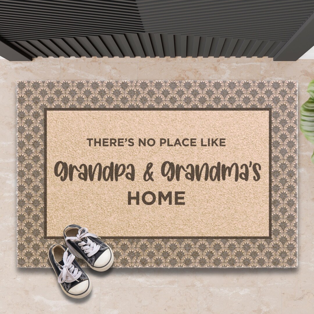 Customized Grandpa Grandma Doormat House Gift Personalized Grandparent ...