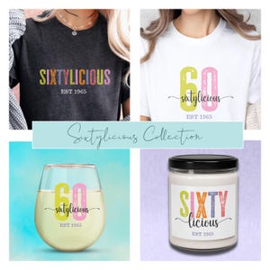 60th Birthday Custom Candle Sixtylicious Birthday Gift Personalized ...