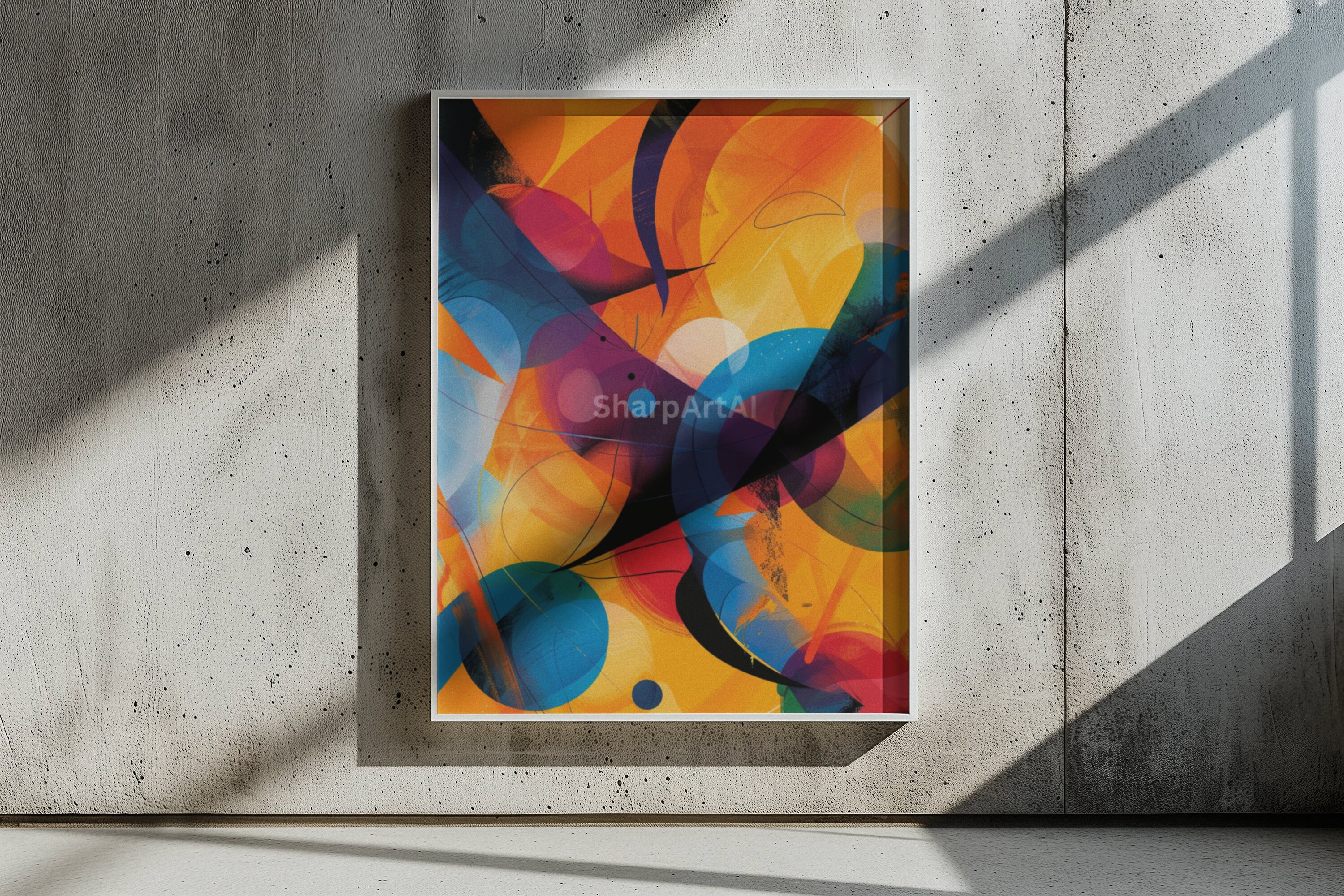 Printable Wall Art Vibrant Energy Minimalist Abstract Art Print ...