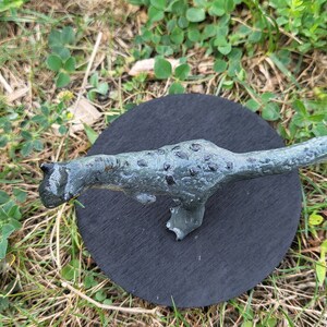 Gray Carnotaurus Sculpture | Clay Dinosaur Sculpture - Etsy