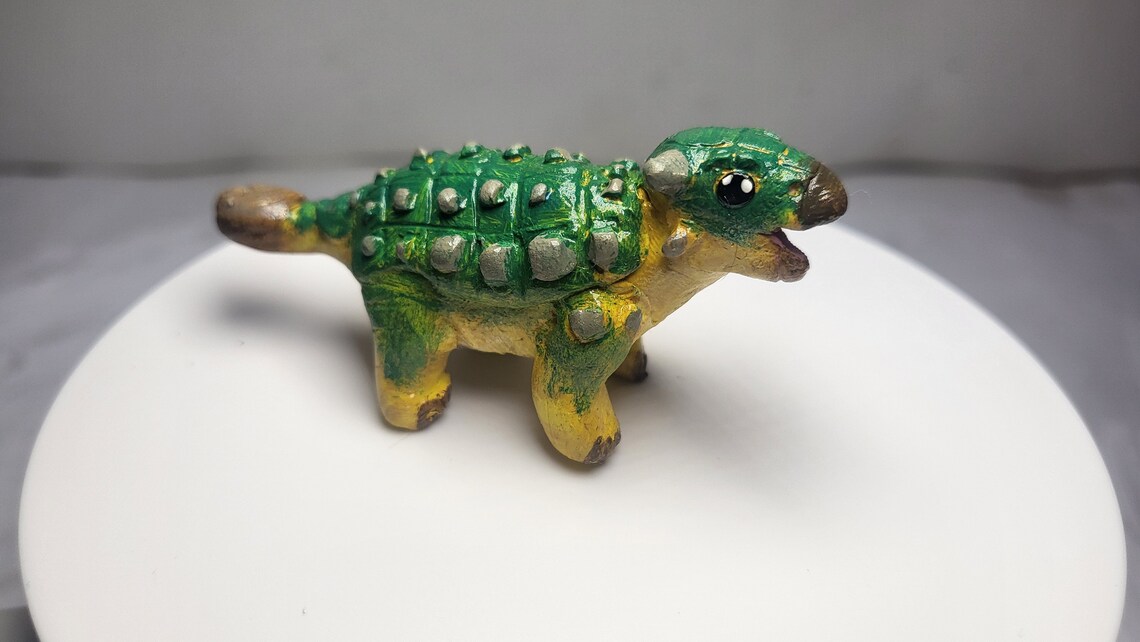 Bumpy the Ankylosaurus Sculpture | Clay Dinosaur Sculpture - Etsy