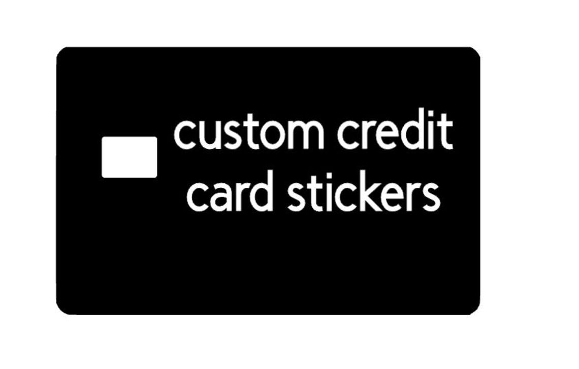 Custom Credit Card Decals - Etsy