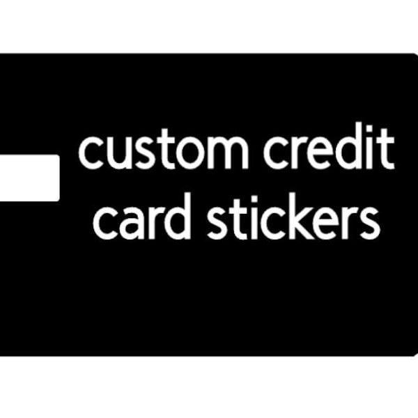 Custom Credit Card Skins - Etsy