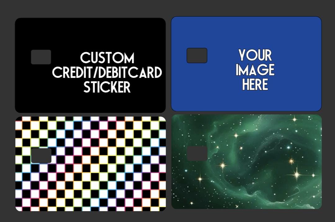 CUSTOM Card Decals - Etsy