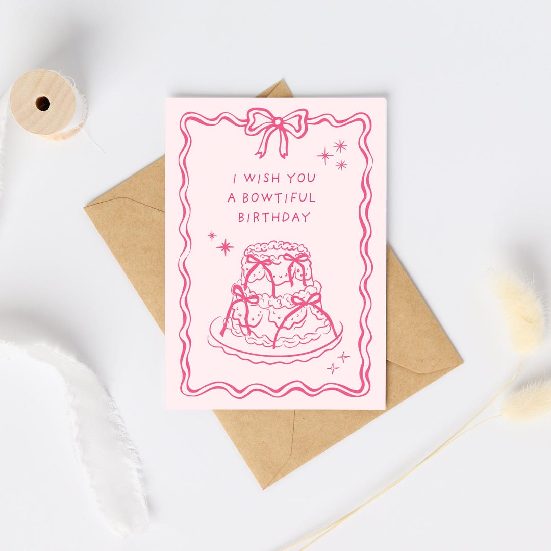 A Bowtiful Birthday | A6 Greeting Card | Friendship, Anniversary ...