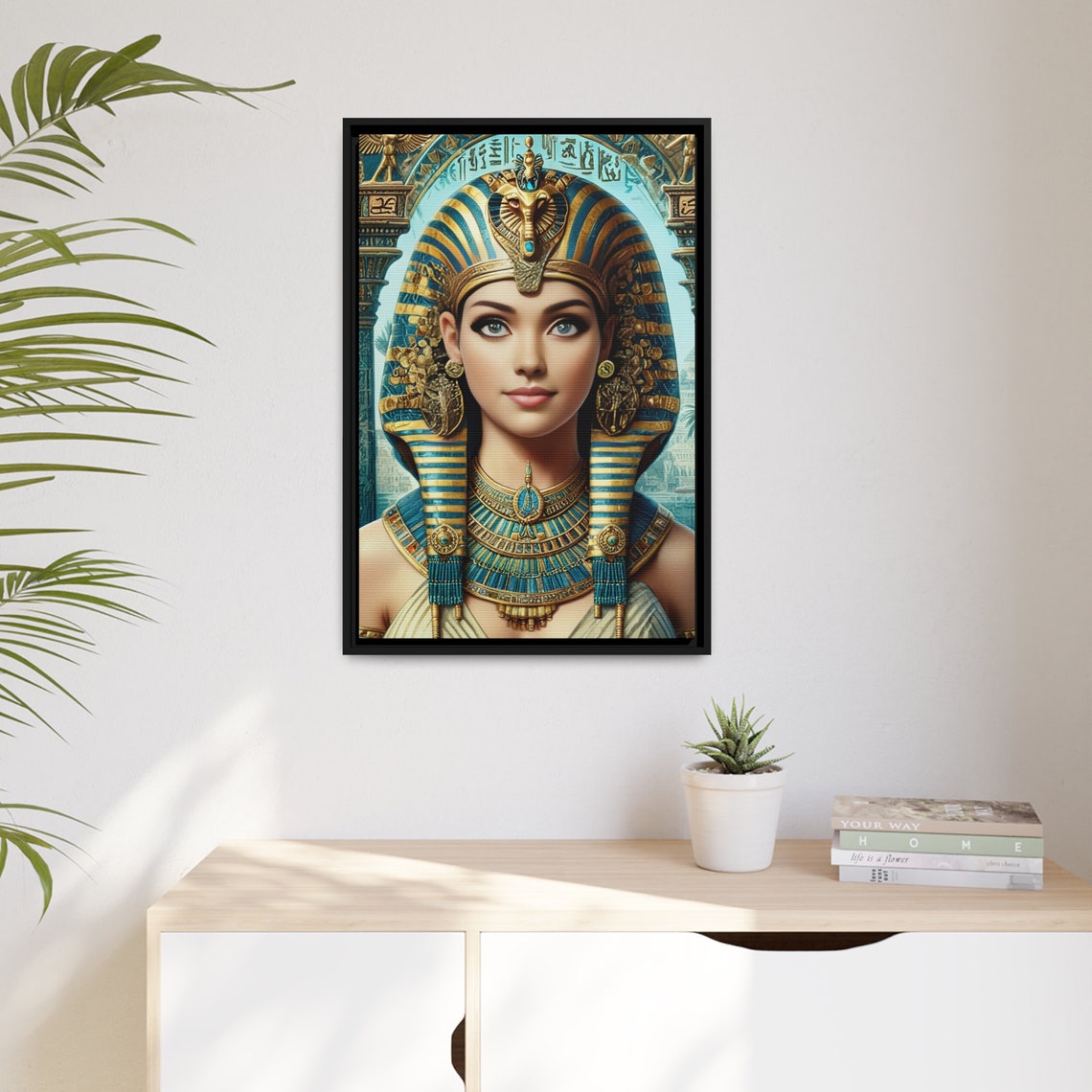 Ai-generated Cleopatra Custom Canvas Art Print - Etsy