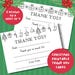 Printable Christmas Thank You Cards for Children - Christmas Thank You ...
