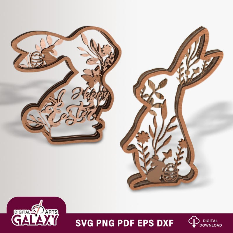 Laser Cut Rabbit - Etsy