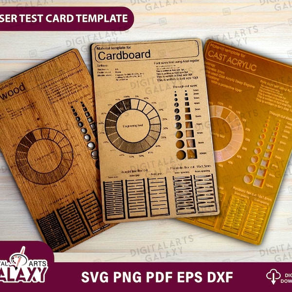 Diode Laser Test Cards - Etsy