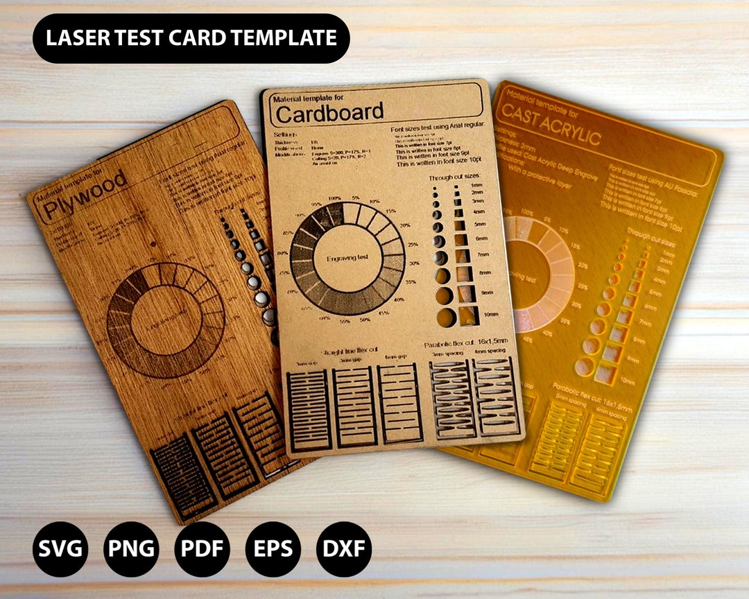 Laser Test Files Pack, Lightburn Laser Test Files Pack, Laser Engraving ...