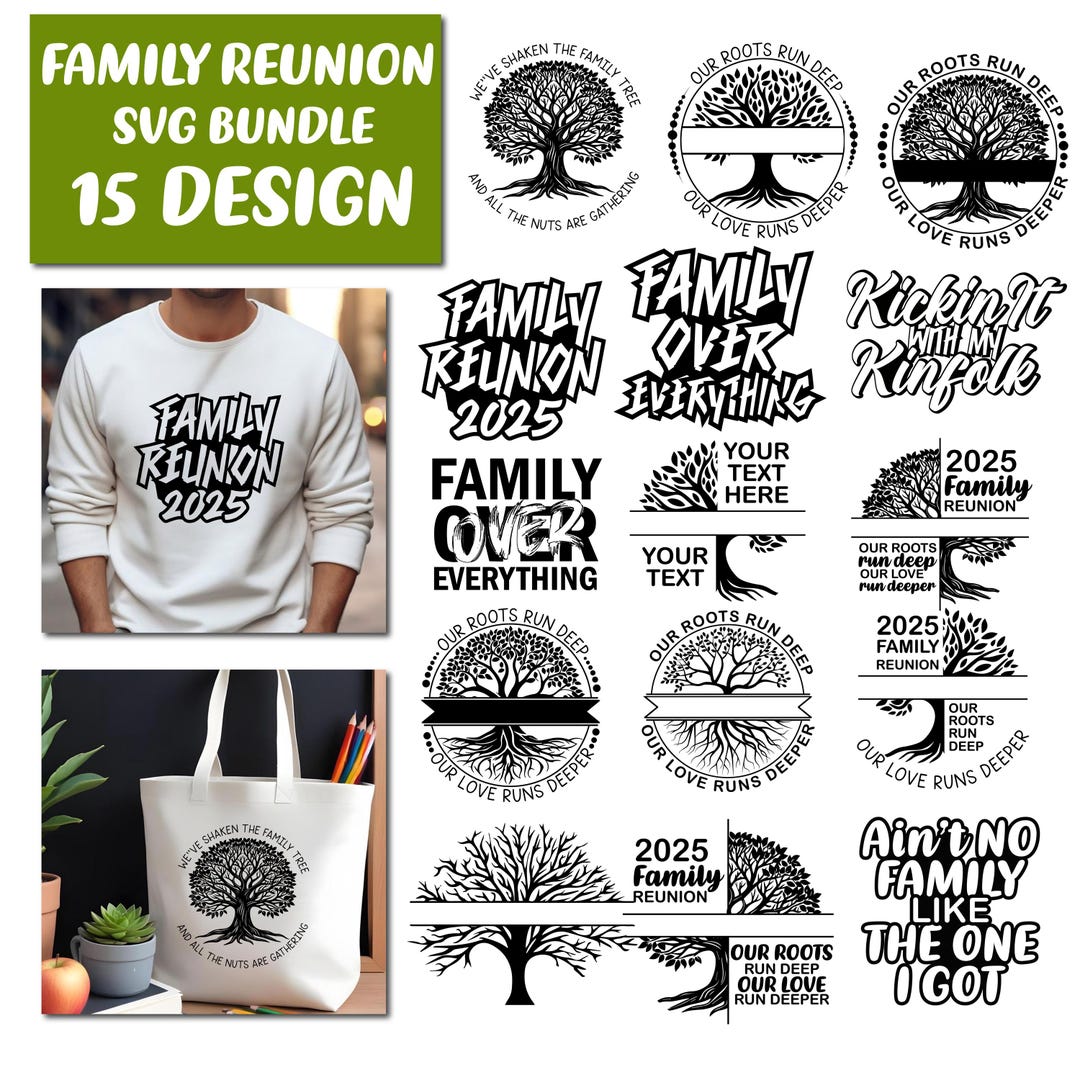 Custom Family Reunion SVG Bundle 2025, Personalized Reunion Design ...